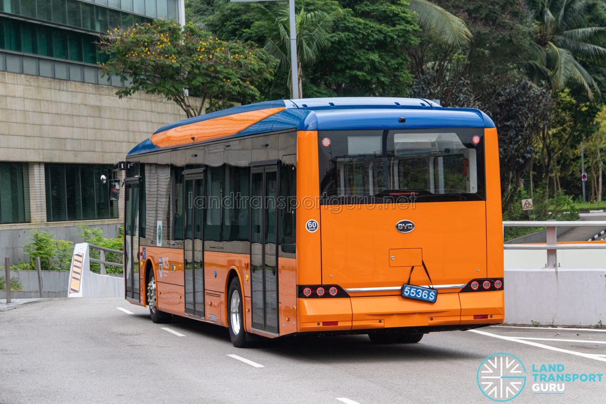 ComfortDelGro Bus – BYD B12A03 – Rear | Land Transport Guru