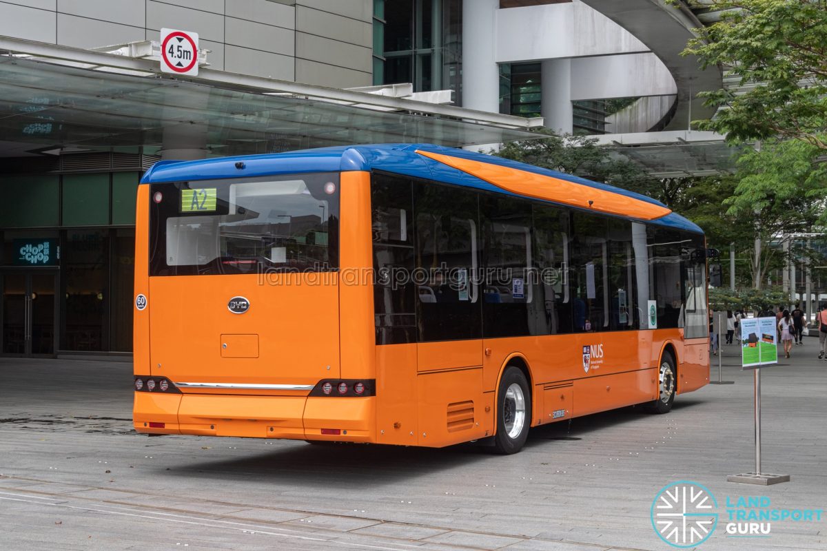 BYD B12 displayed at NUS – Exterior Rear | Land Transport Guru