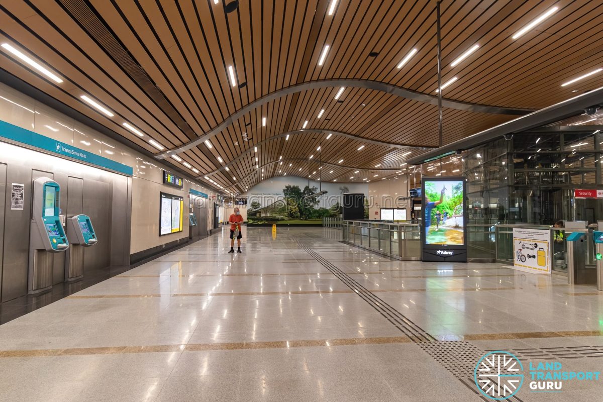 Napier MRT Station – Concourse Unpaid Area | Land Transport Guru