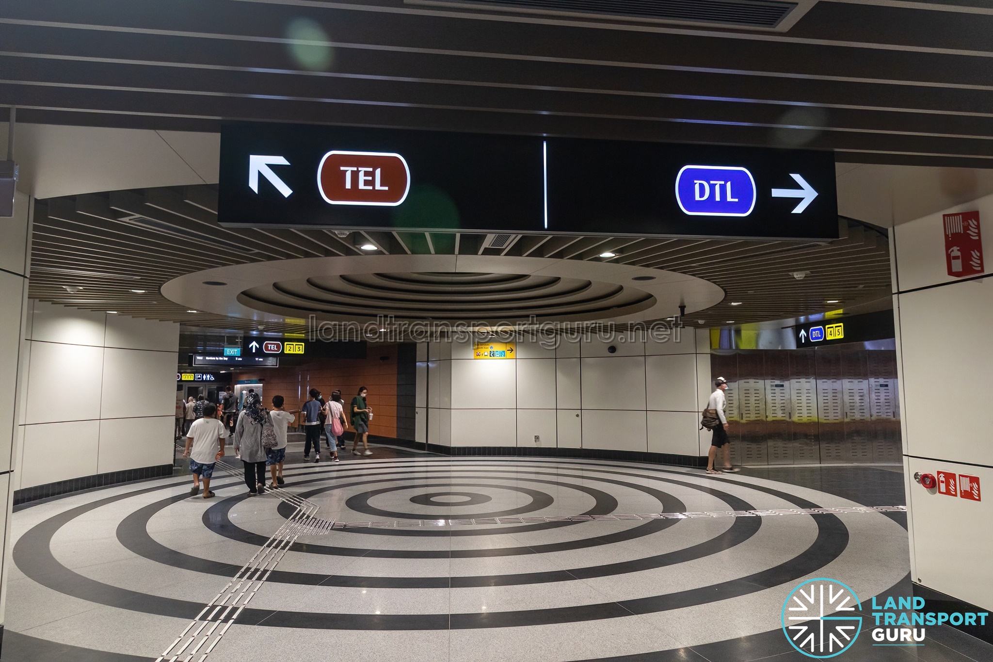 Stevens MRT Station Unpaid Link To TEL DTL Concourse from Exit 1
