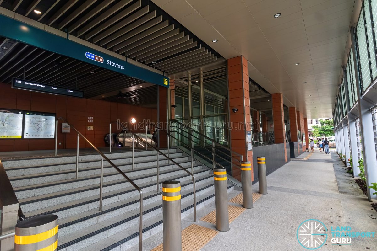Stevens MRT Station – Exit 3 | Land Transport Guru