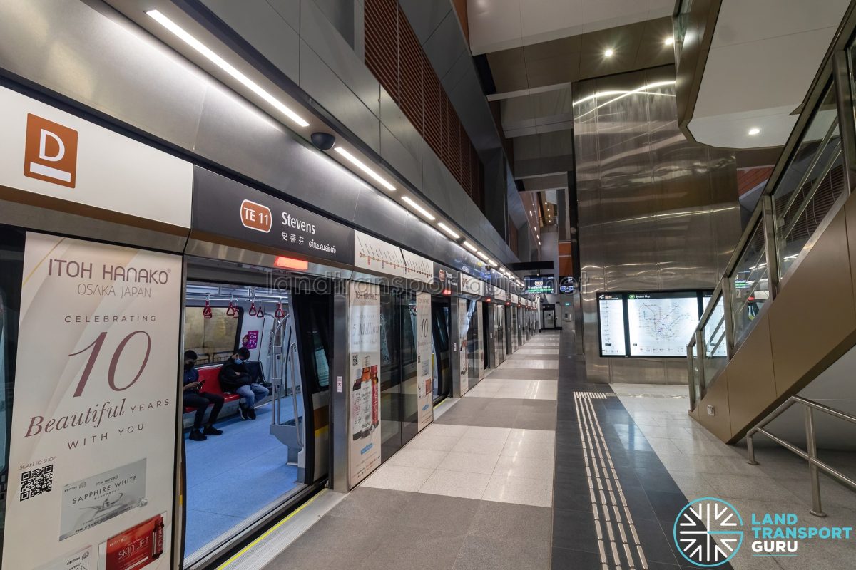 Stevens MRT Station – TEL Platform D | Land Transport Guru