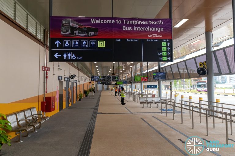Tampines North Bus Interchange – Concourse at Berth B1 | Land Transport ...