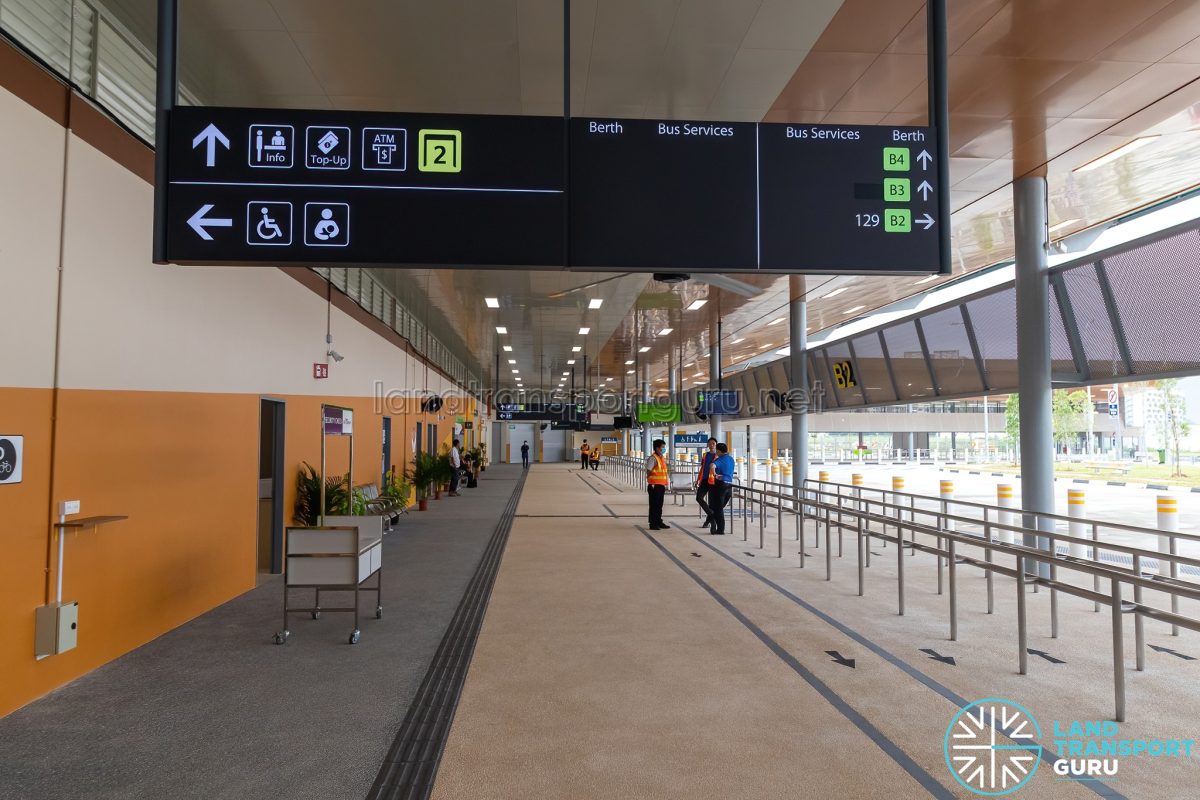 Tampines North Bus Interchange – Concourse at Berth B2 | Land Transport ...