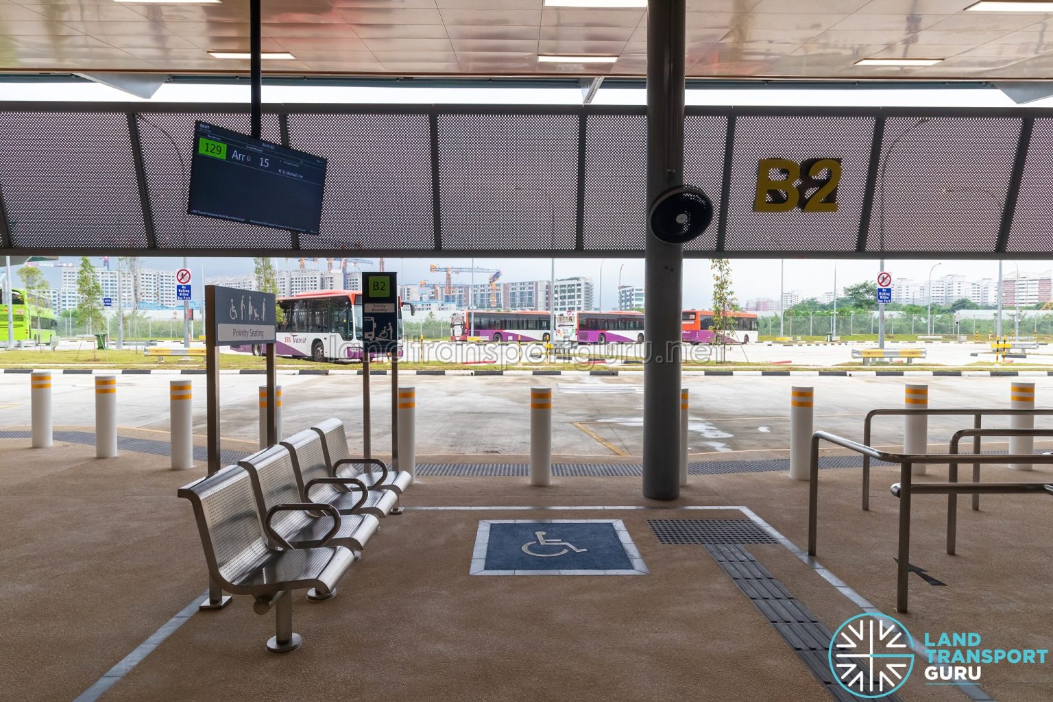 Tampines North Bus Interchange – Priority Seating and boarding area ...