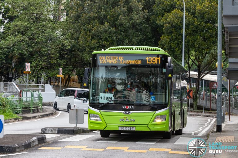 Bus 139M – SBS Transit MAN A22 Euro 6 (SG1779T) | Land Transport Guru