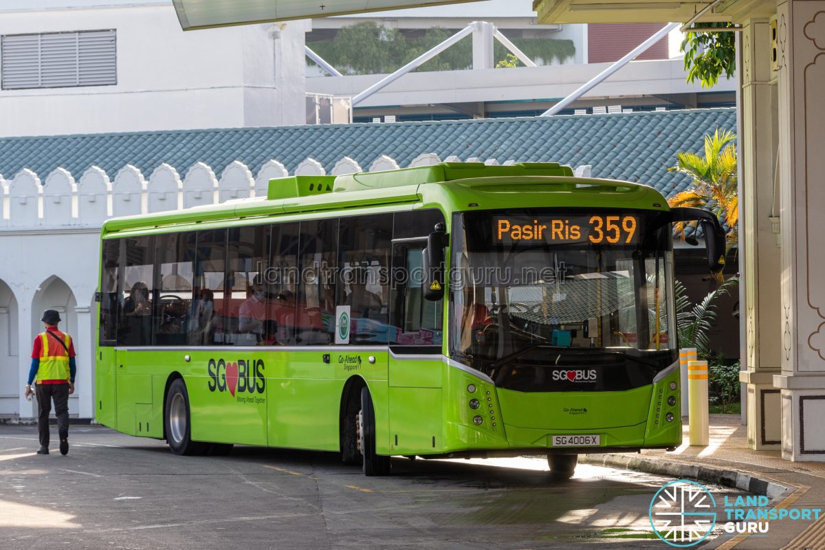Bus 359 – Go-Ahead Singapore CRRC C12 (SG4006X) | Land Transport Guru