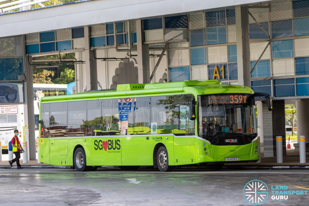 Bus 359T – Go-Ahead Singapore CRRC C12 (SG4006X) | Land Transport Guru