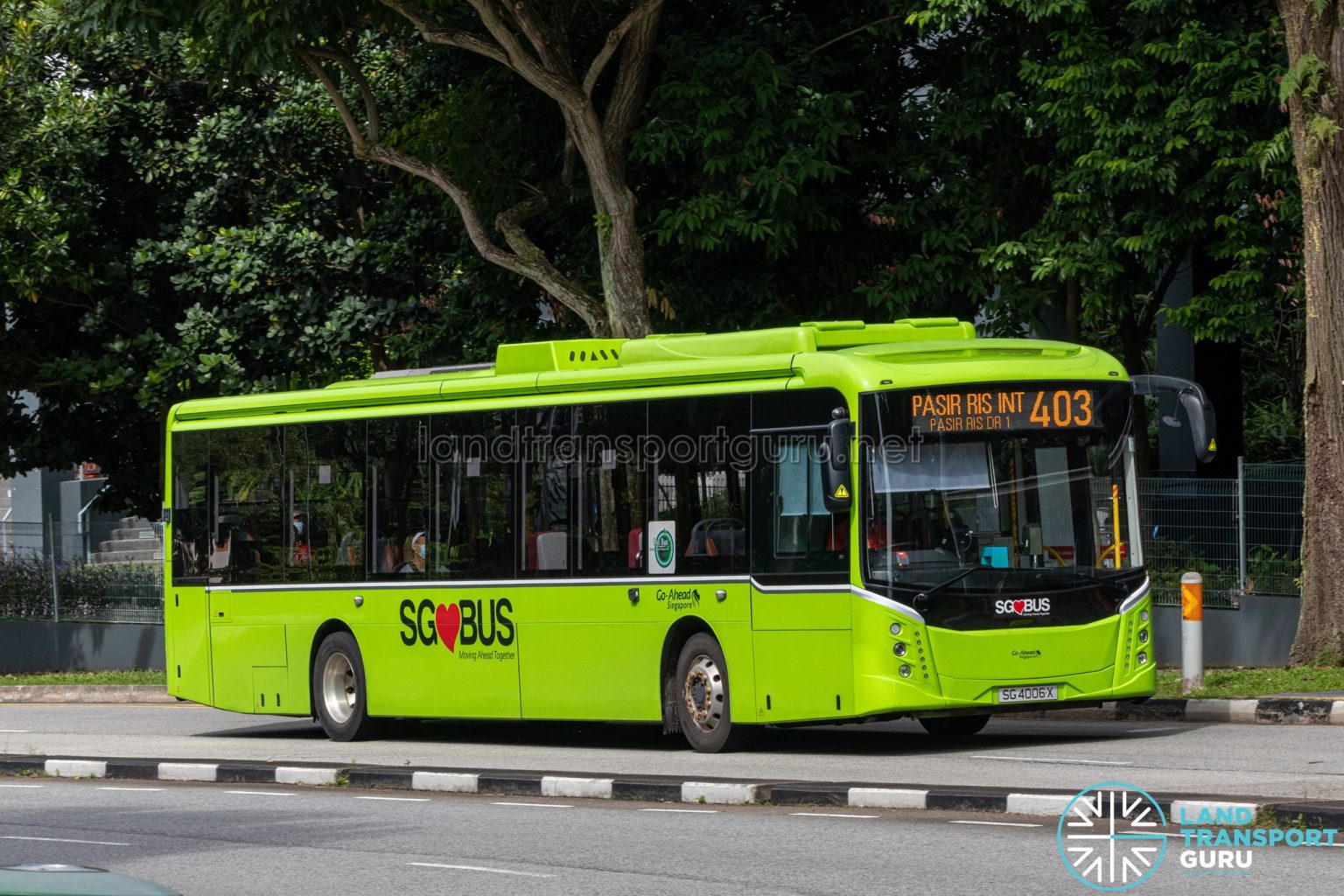Bus 403 – Go-Ahead Singapore CRRC C12 (SG4006X) | Land Transport Guru