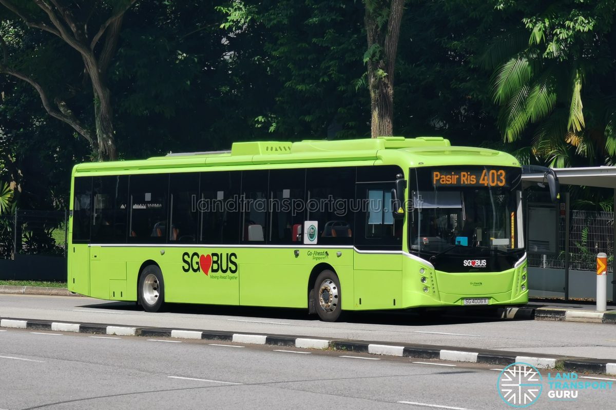 Bus 403 – Go-Ahead Singapore CRRC C12 (SG4006X) | Land Transport Guru