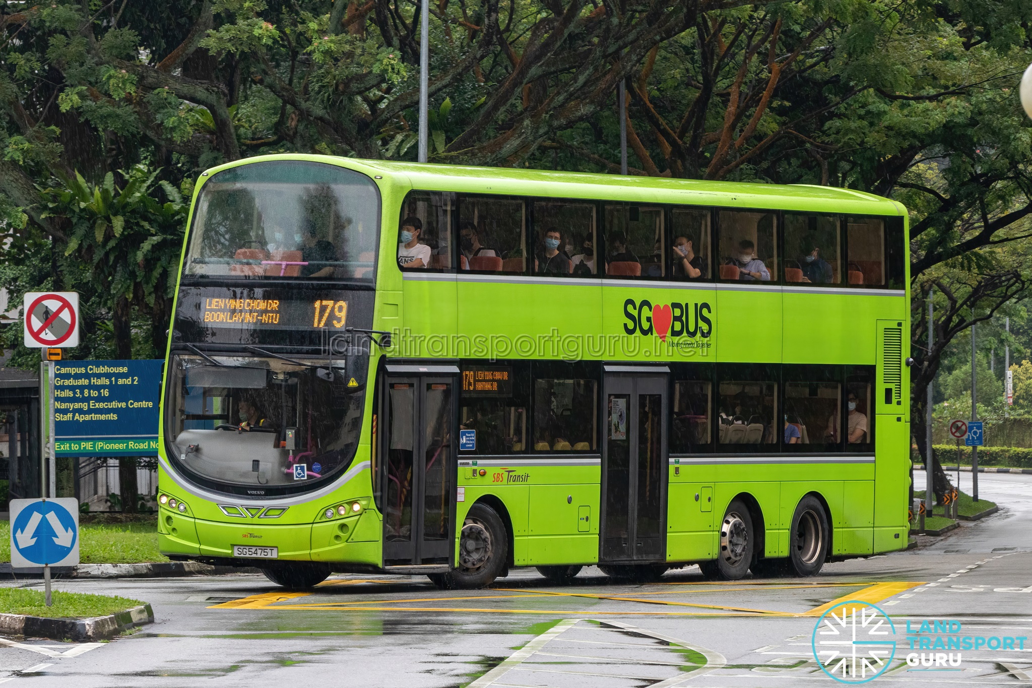 Bus 179 SBS Transit Volvo B9TL Wright SG5475T Land Transport Guru Bus 179 SBS Transit Volvo B9TL Wright SG5475T Land Transport Guru