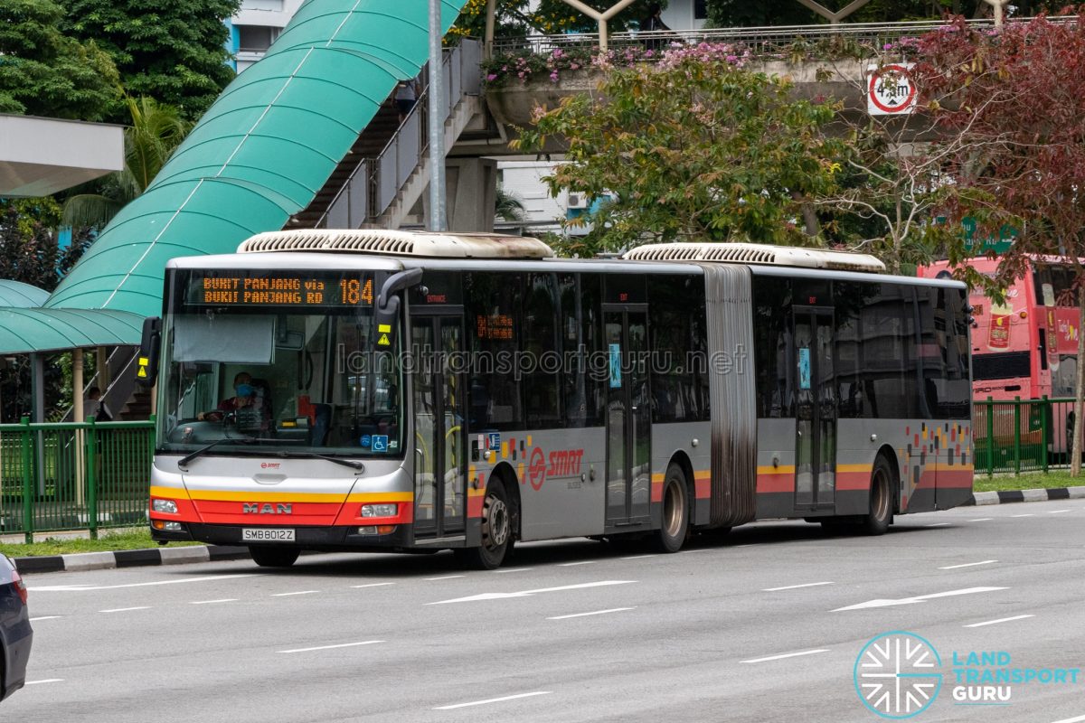 Bus 184 – SMRT Buses MAN A24 (SMB8012Z) | Land Transport Guru