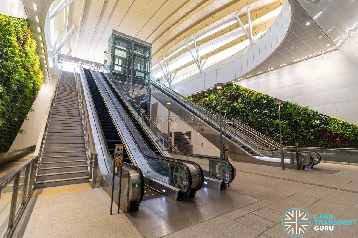 Gardens By The Bay MRT Station – Lifts & Escalators to Exit 1 | Land ...