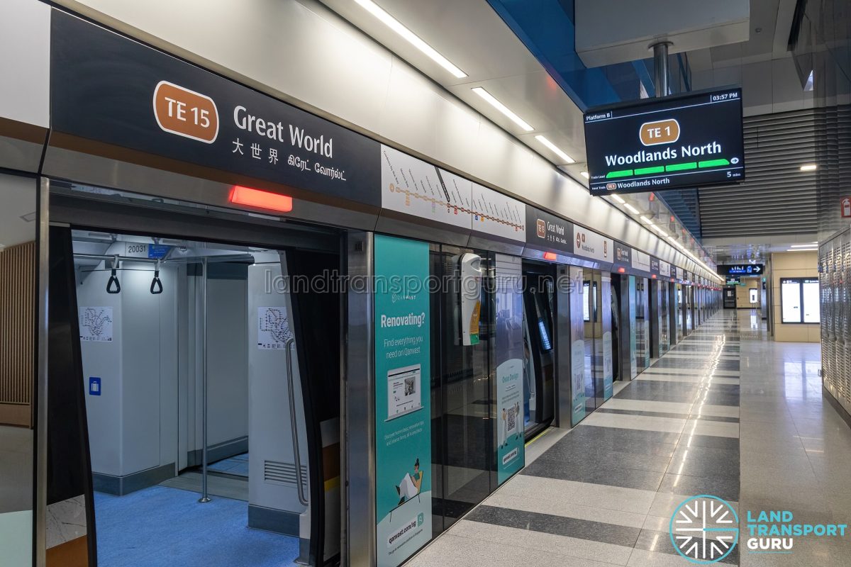 Great World MRT Station – Platform B | Land Transport Guru