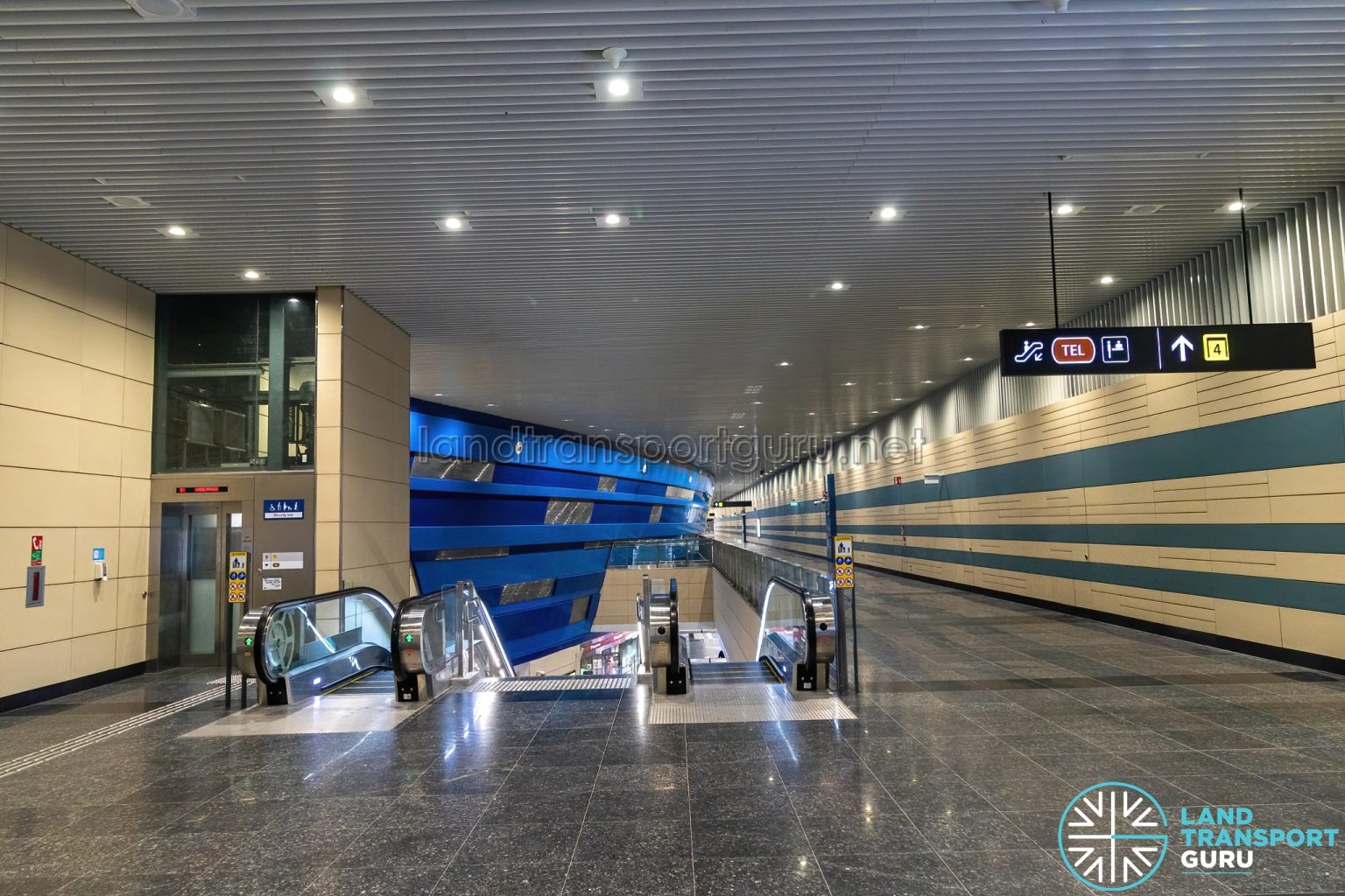 Great World MRT Station – Escalators & Lifts from Ticket Concourse to ...