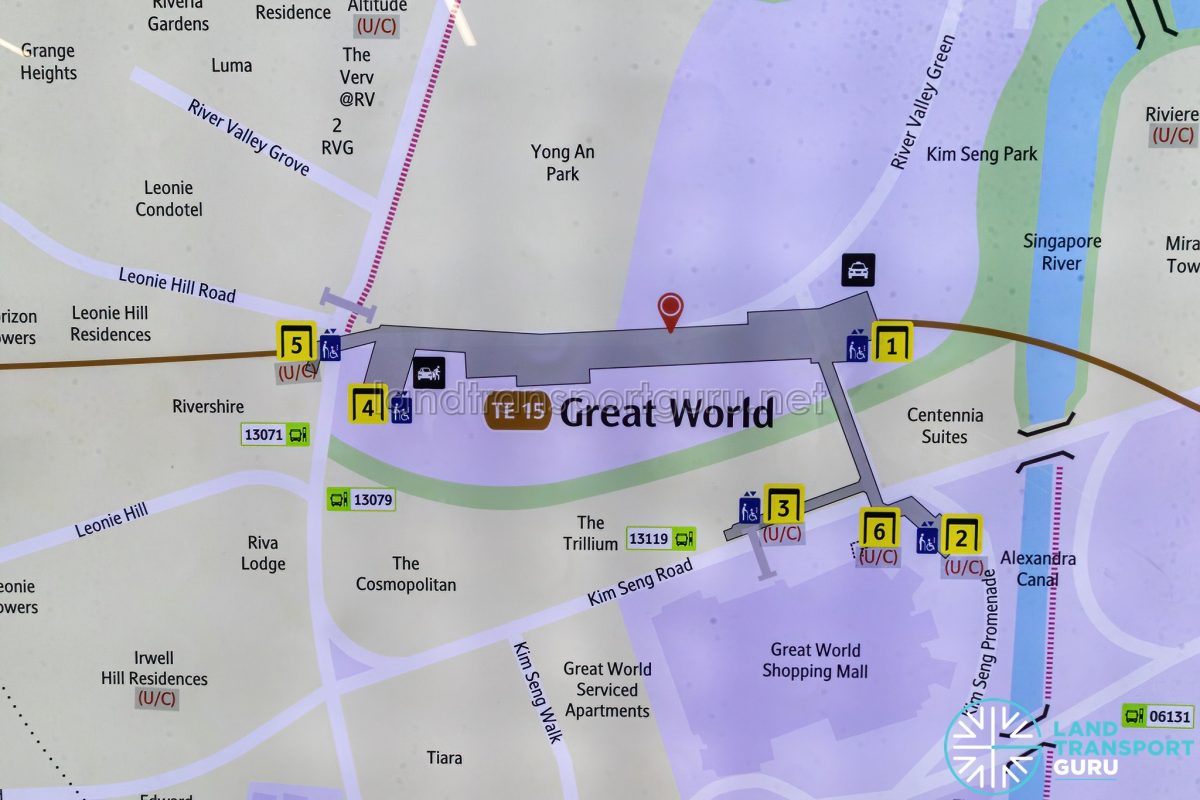 Great World MRT Station – Locality Map | Land Transport Guru