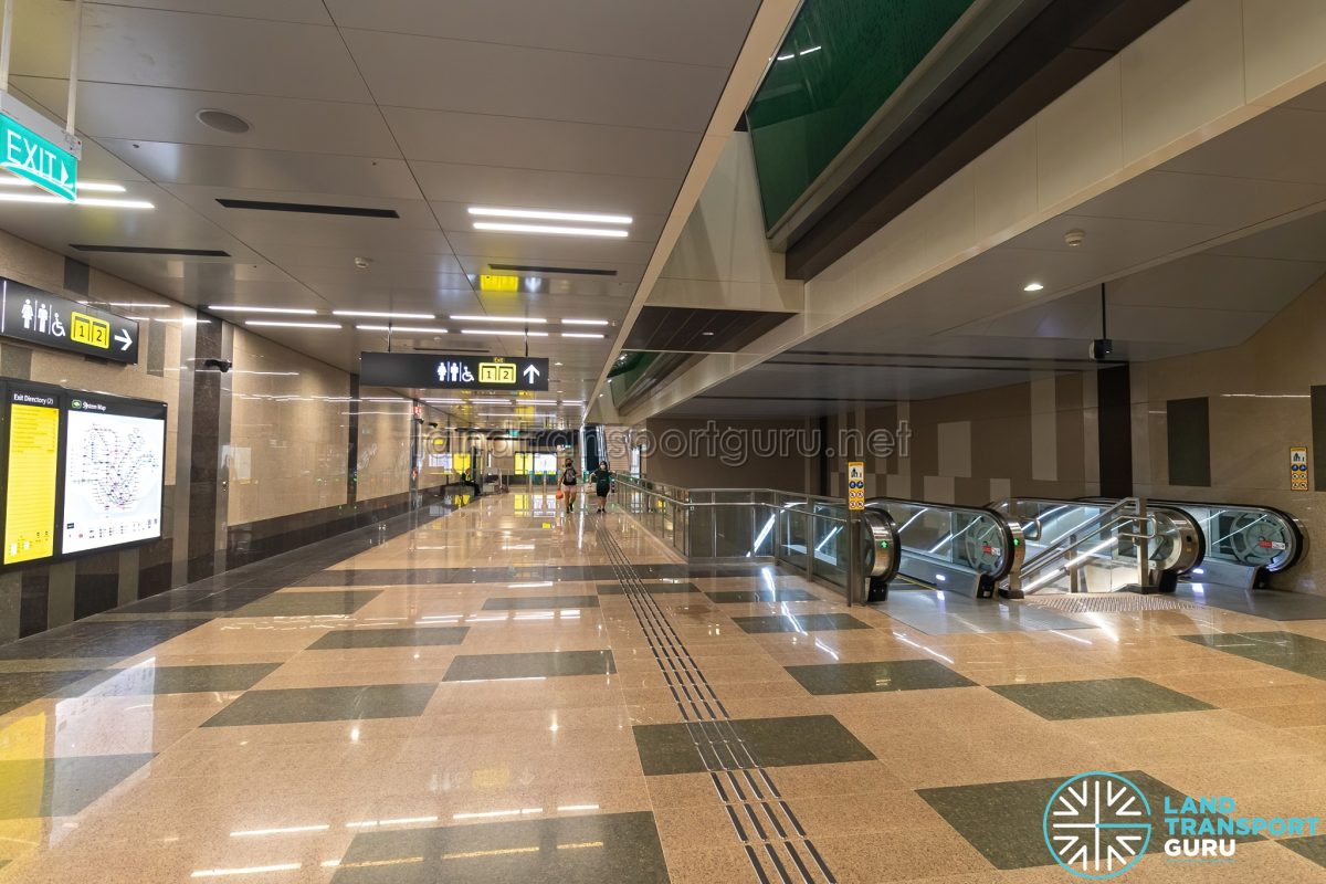 Havelock MRT Station – Ticket Concourse Paid Area | Land Transport Guru