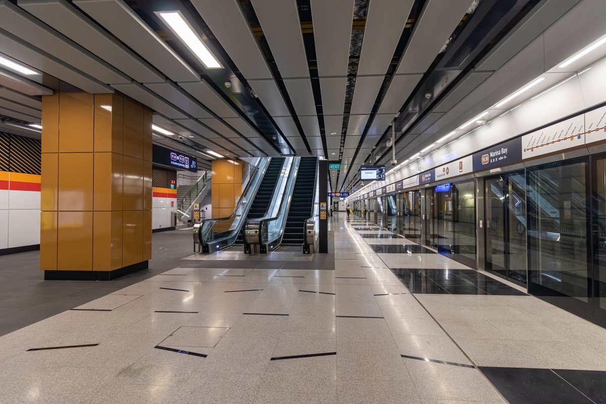 Marina Bay MRT Station – TEL Platform F (Lower Platform) | Land ...