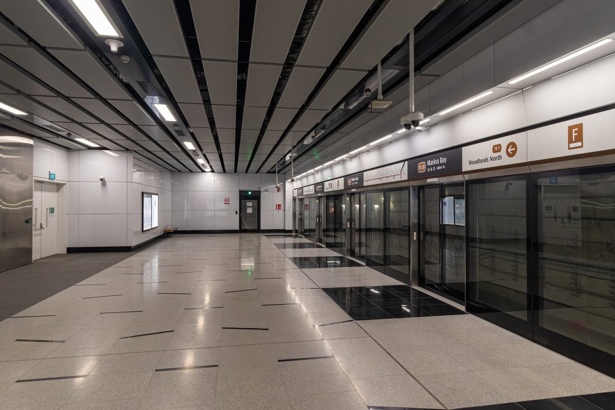 Marina Bay MRT Station – TEL Platform F (Lower Platform) | Land ...