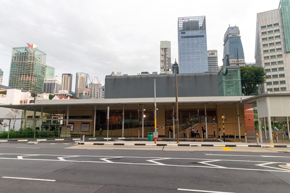 Maxwell MRT Station – Pick Up / Drop Off Point & Taxi Stand at Exit 2 ...