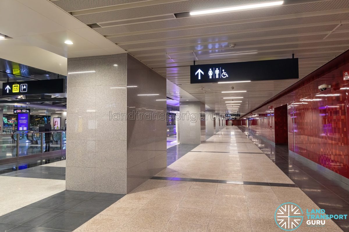 Orchard MRT Station – TEL Concourse Unpaid Corridor | Land Transport Guru