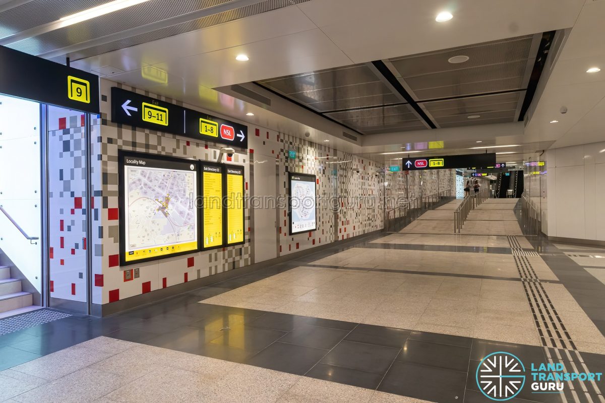 Orchard MRT Station – Underpass to TEL Exits 7 – 11 | Land Transport Guru