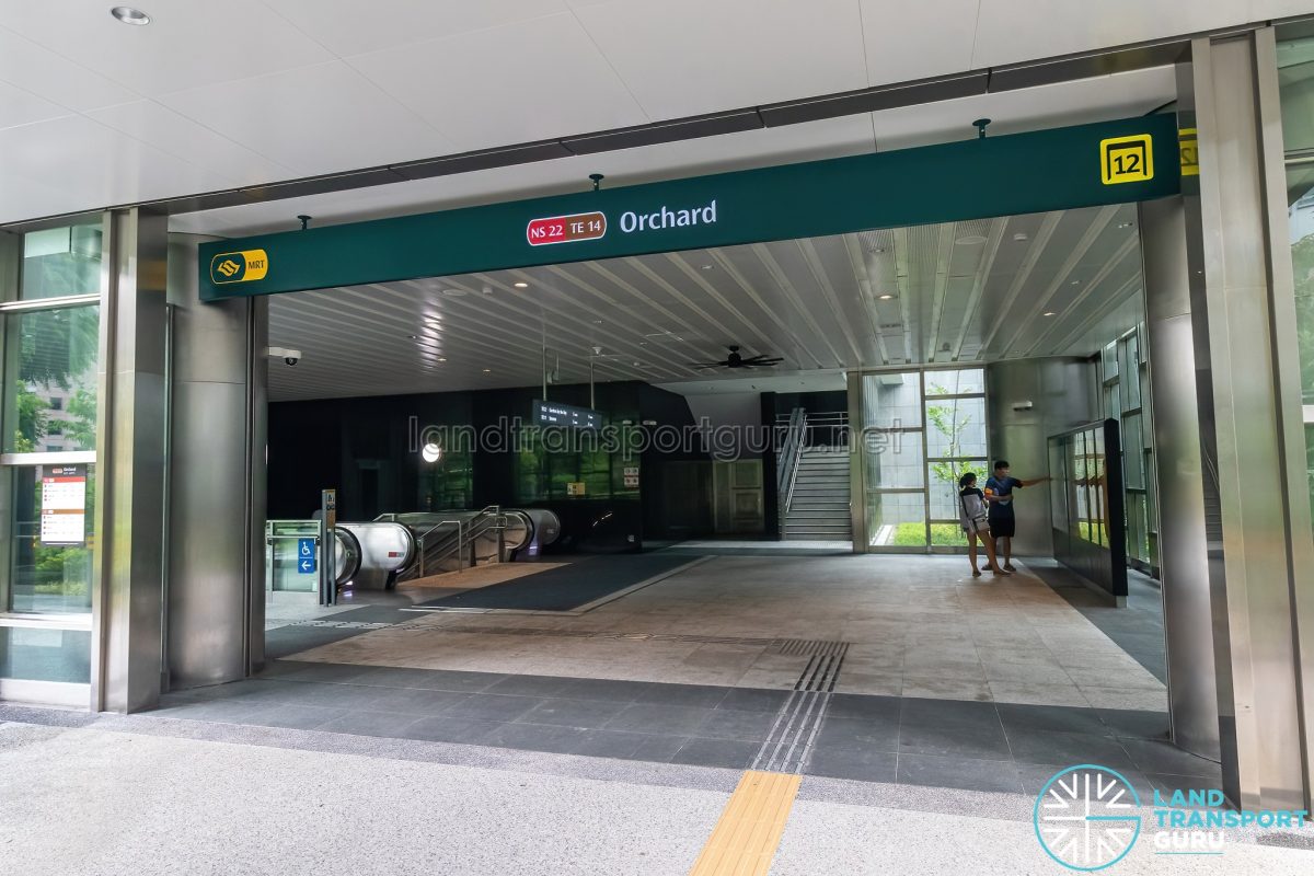 Orchard MRT Station – Exit 12 | Land Transport Guru