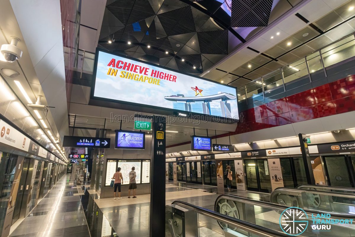 Orchard MRT Station – TEL Platform Level | Land Transport Guru