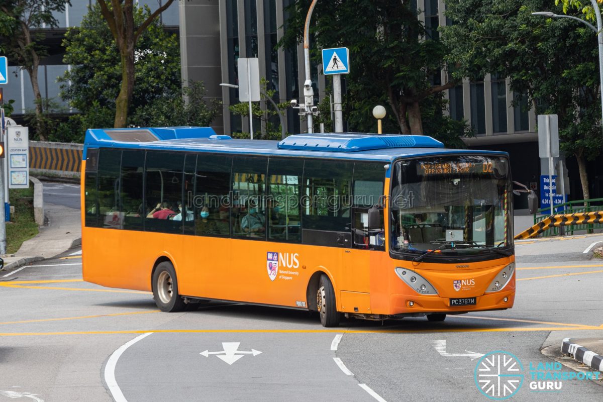 NUS Internal Shuttle Bus D2 | Land Transport Guru