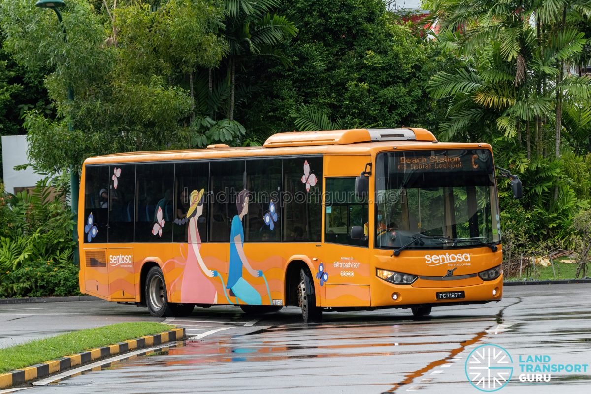 Sentosa Bus C – Sentosa Development Corporation Volvo B8RLE (PC7187T ...