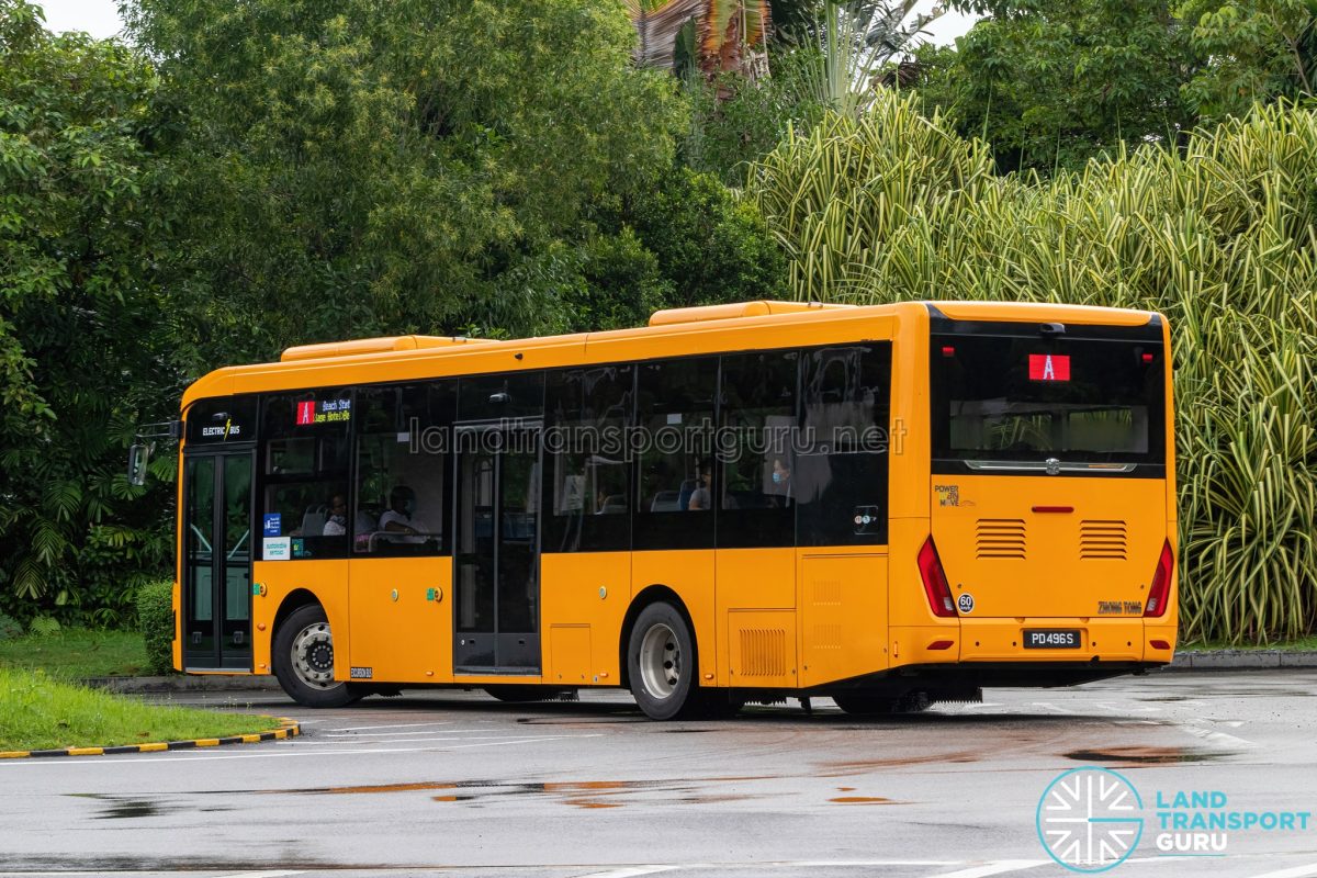Sentosa Bus A – ComfortDelGro Bus Zhongtong N12 (PD496S) | Land ...