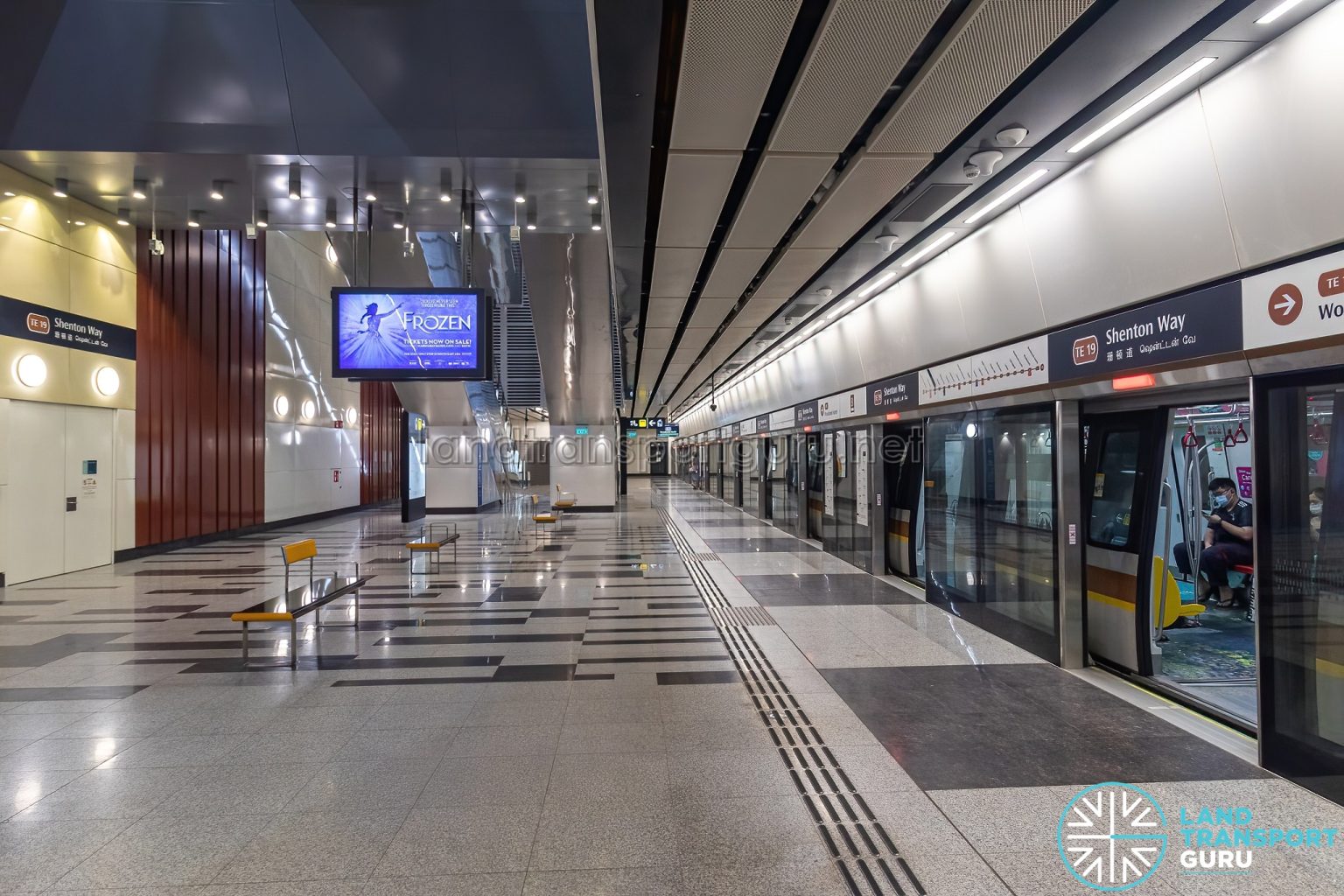 Shenton Way MRT Station – Platform B (Lower Platform) | Land Transport Guru