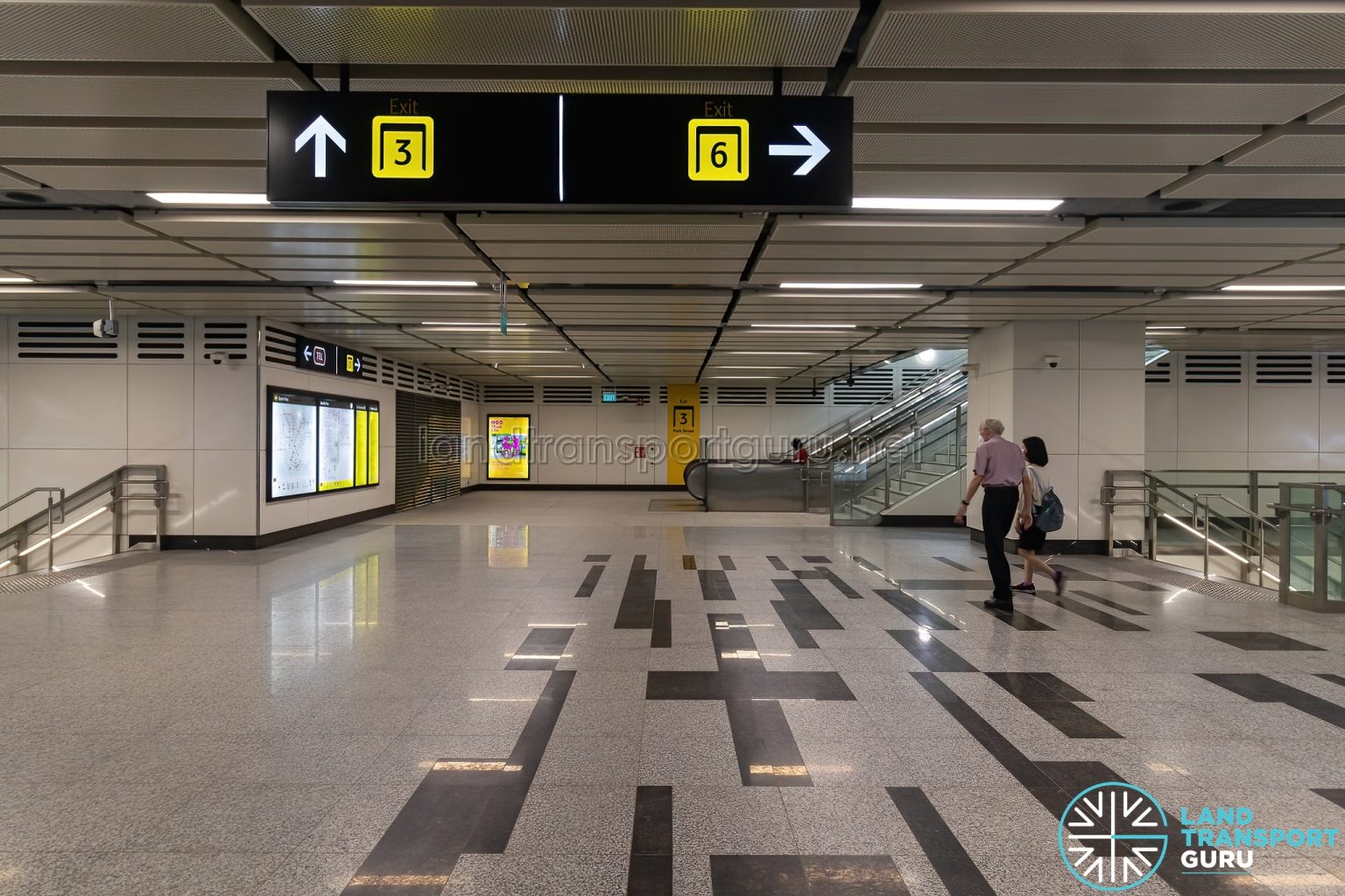 Shenton Way MRT Station – Underpass Level (B1) to Exits 3 & 6 | Land ...