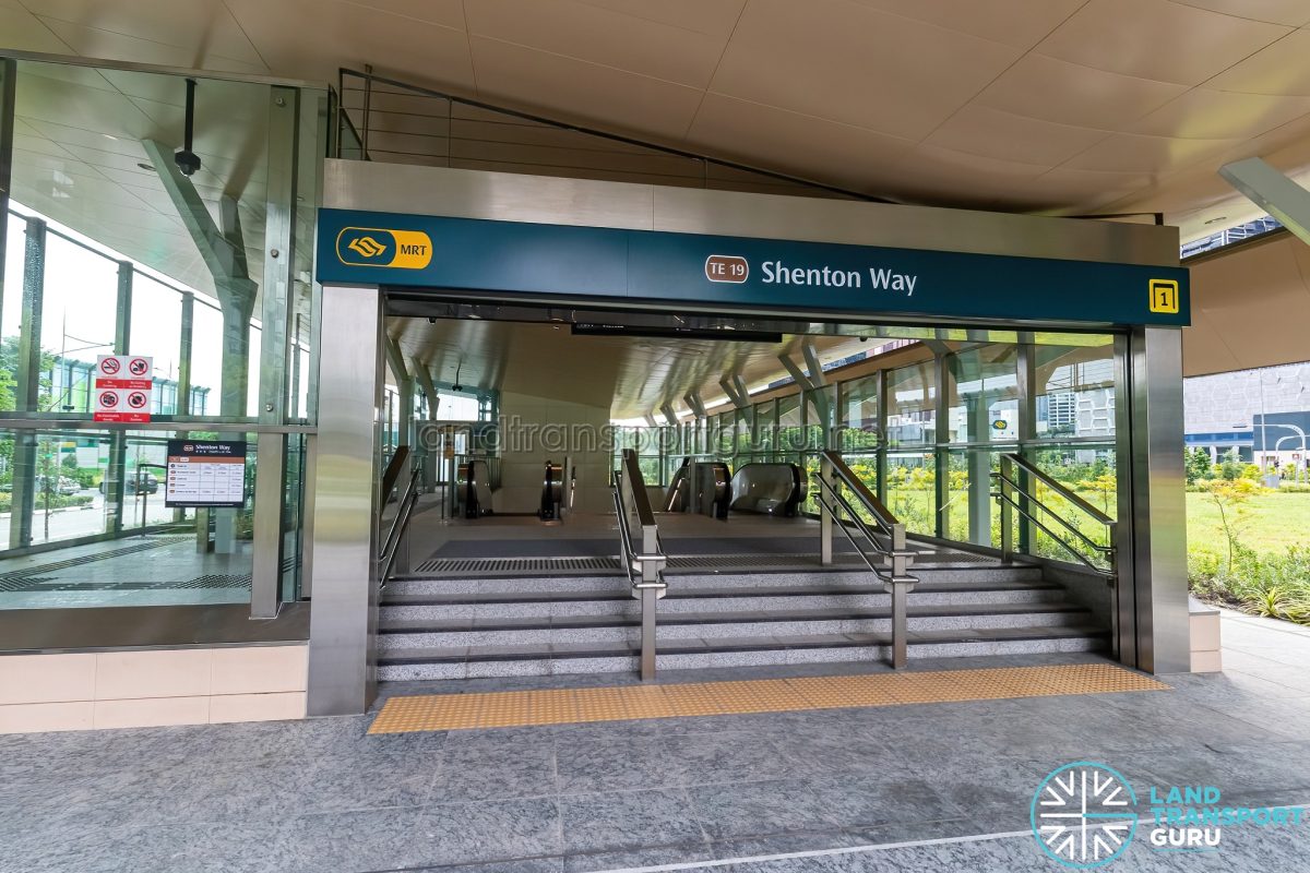 Shenton Way MRT Station – Exit 1 | Land Transport Guru