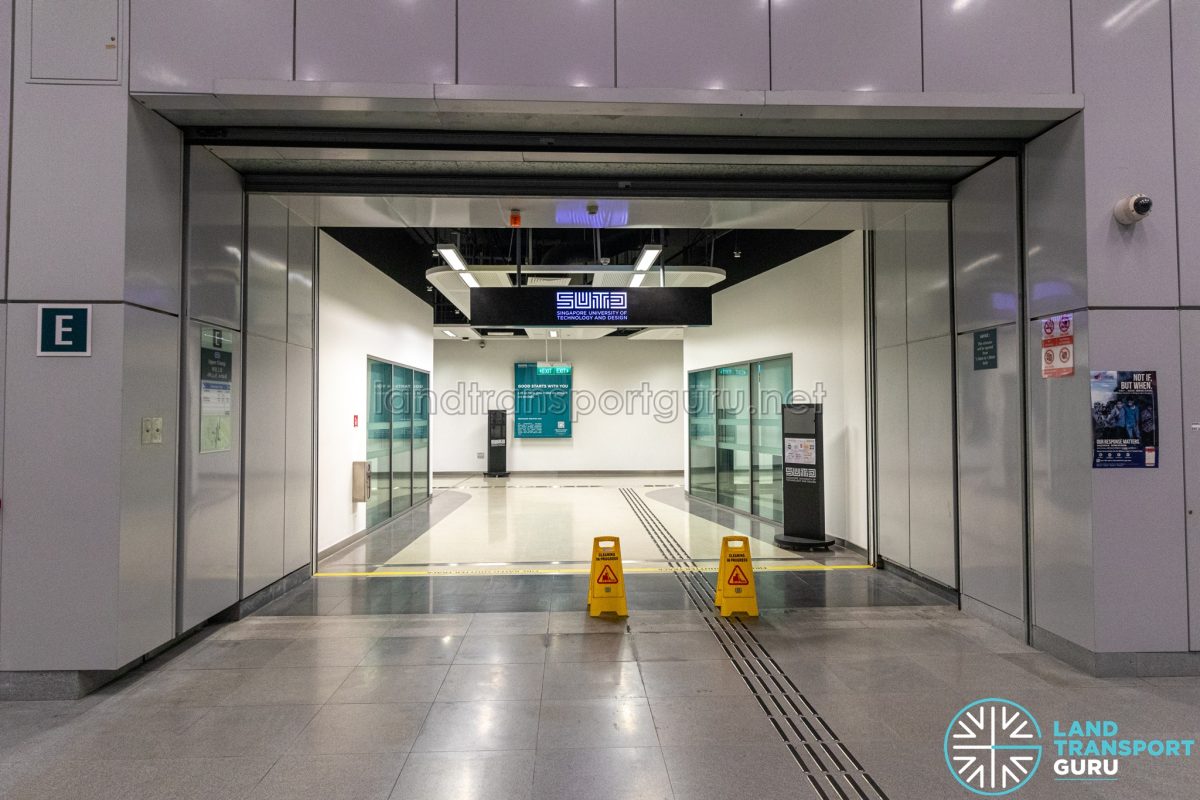 Upper Changi MRT Station – Exit E from SUTD Building | Land Transport Guru