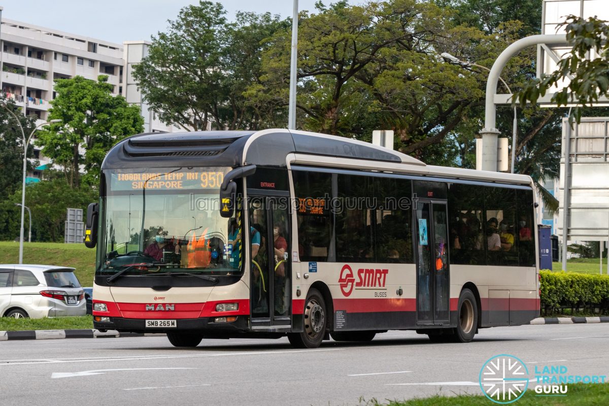 Bus 950 – SMRT Buses MAN A22 (SMB265M) | Land Transport Guru