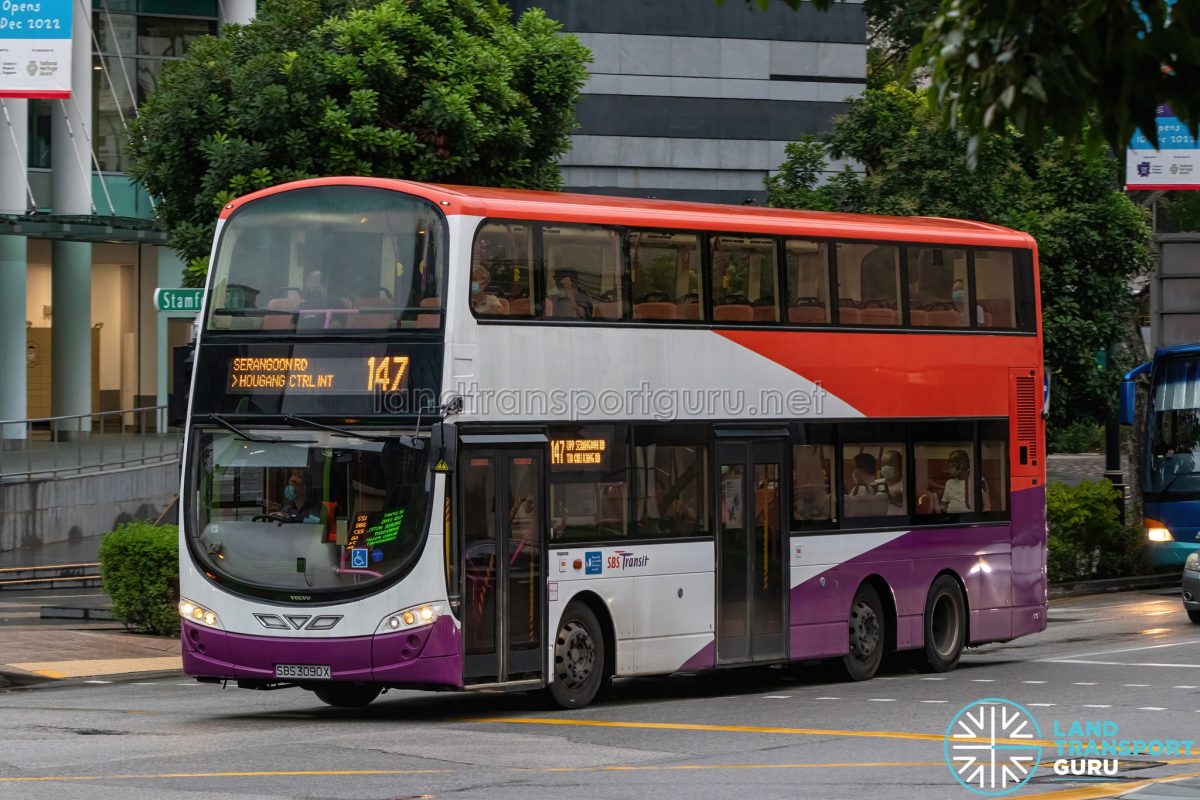 Bus 147 – SBS Transit Volvo B9TL Wright (SBS3090X) | Land Transport Guru