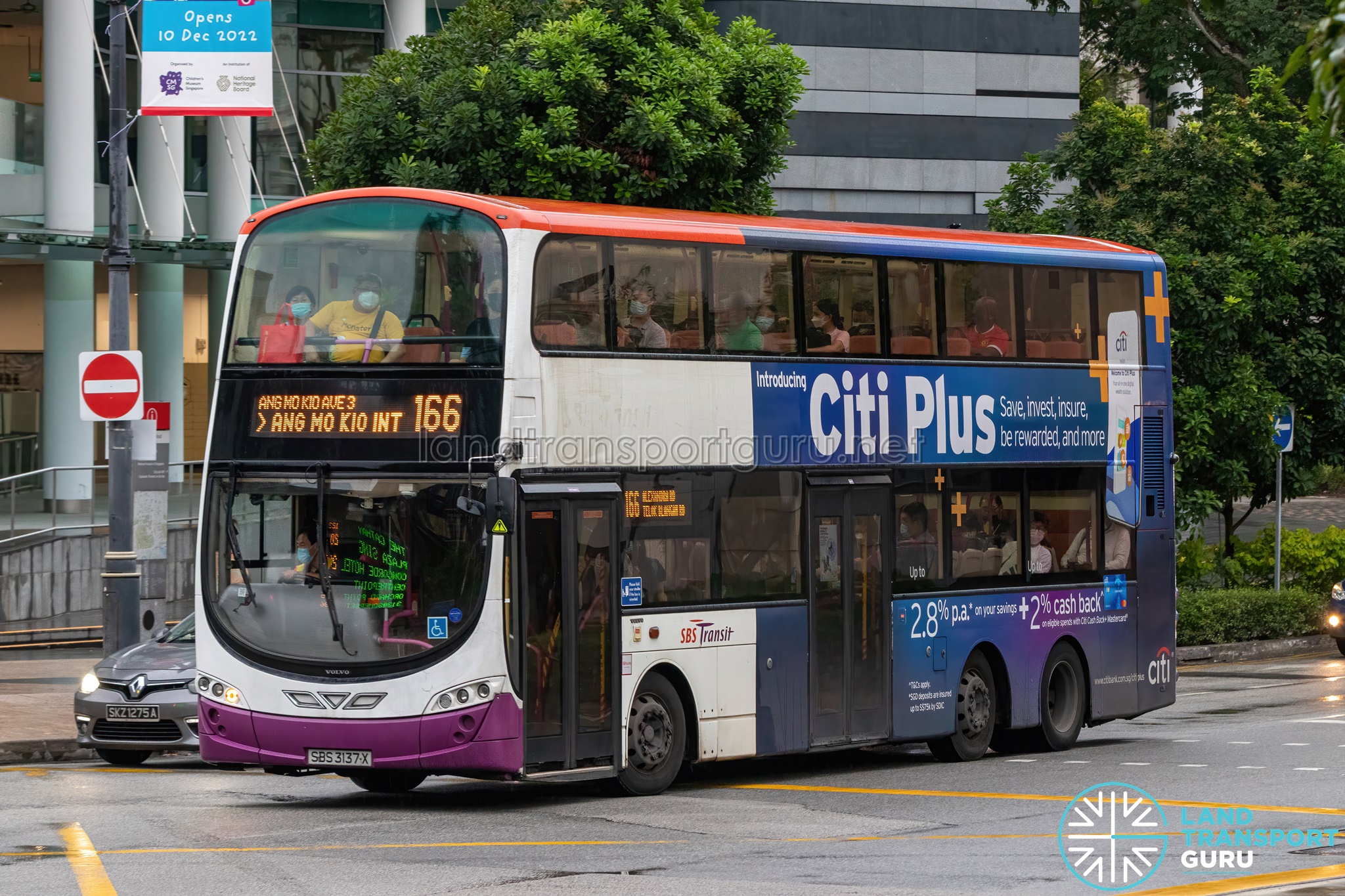 Bus 166 SBS Transit Volvo B9TL Wright SBS3137X Land Transport Guru Bus 166 SBS Transit Volvo B9TL Wright SBS3137X Land Transport Guru