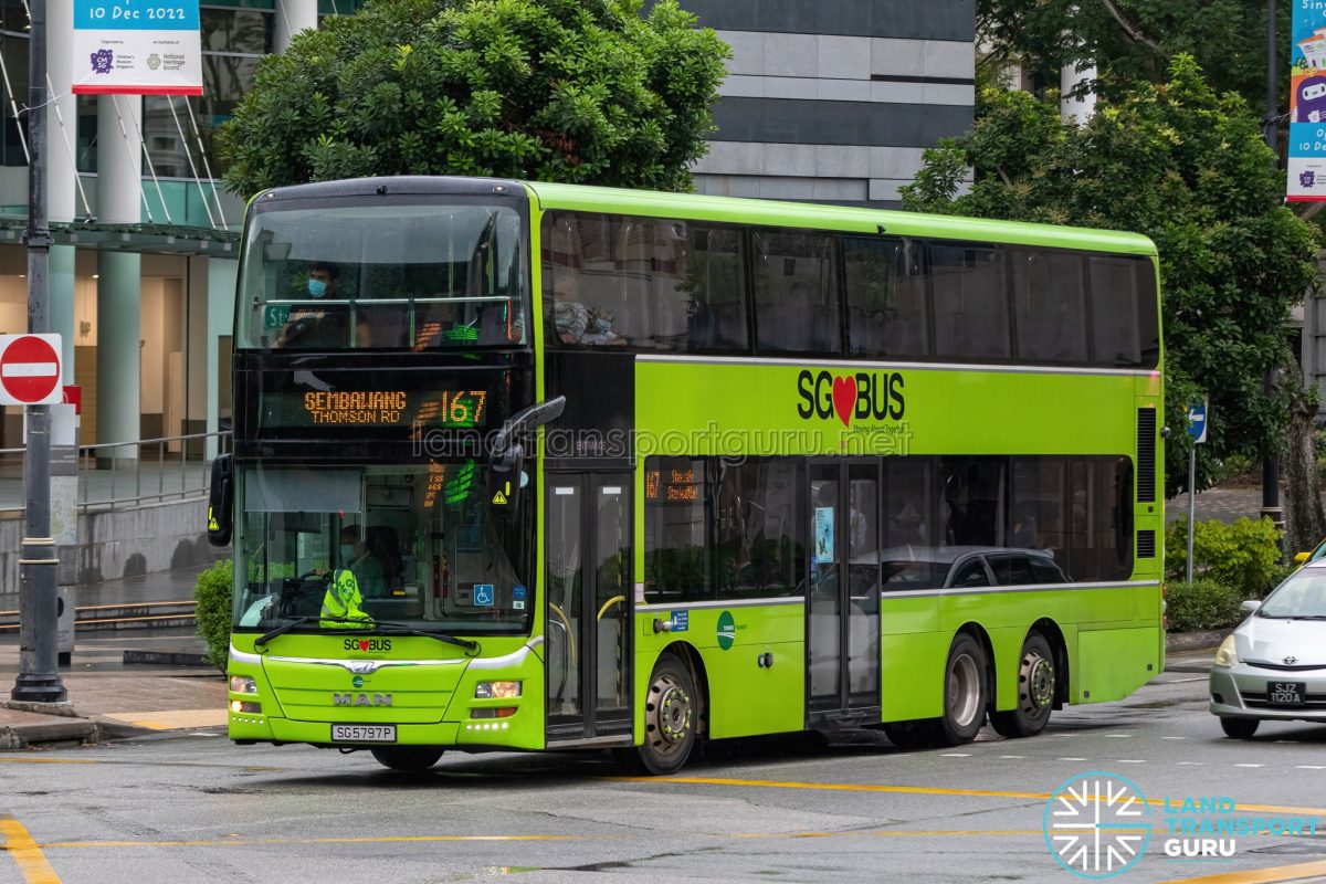 Bus 167 – Tower Transit MAN A95 (SG5797P) | Land Transport Guru