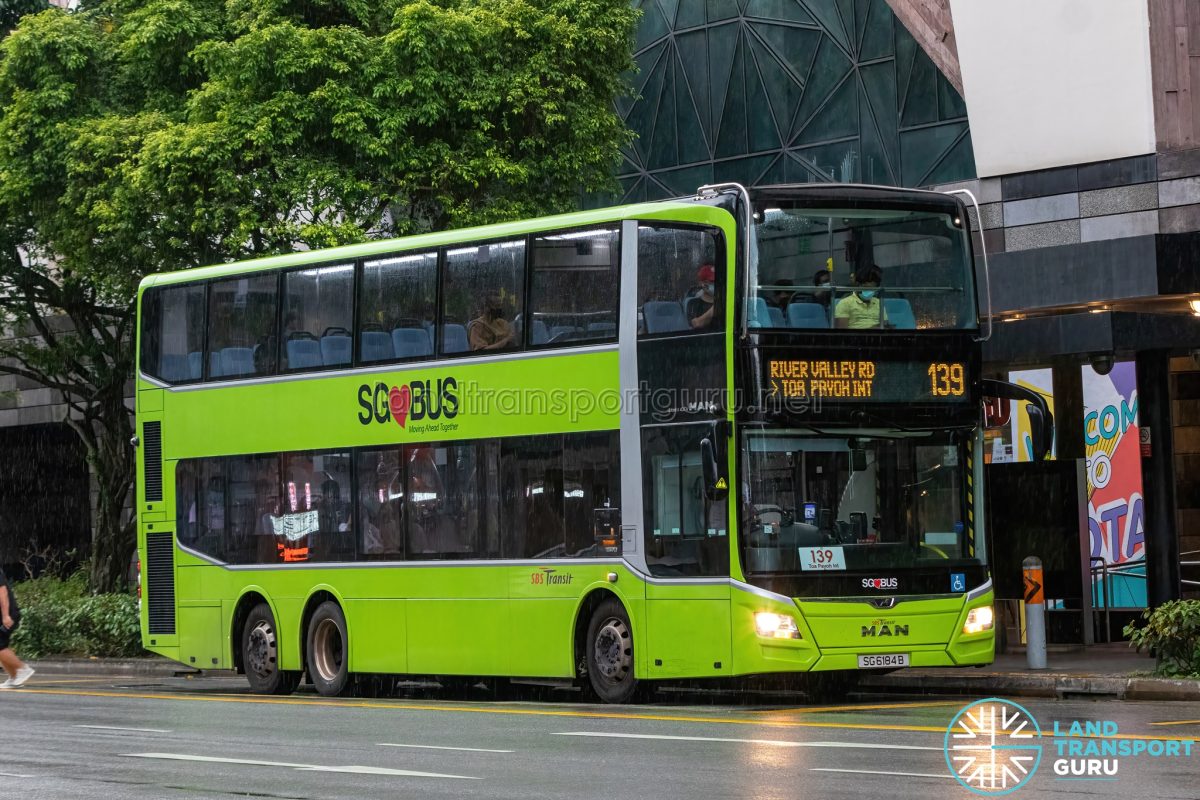 Bus 139 – SBS Transit MAN A95 Euro 6 (SG6184B) | Land Transport Guru