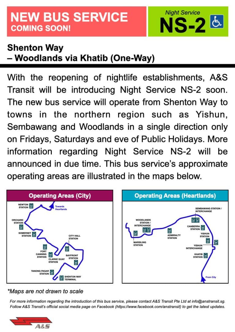 A&S Transit Night Bus Service NS-2 | Land Transport Guru