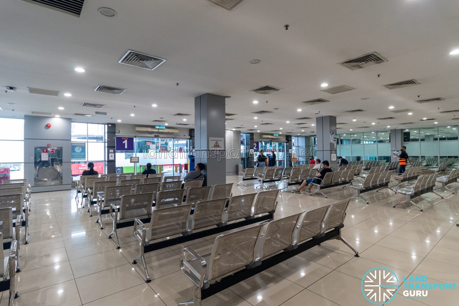 Larkin Bus Terminal – Waiting area for Singapore-bound buses | Land ...