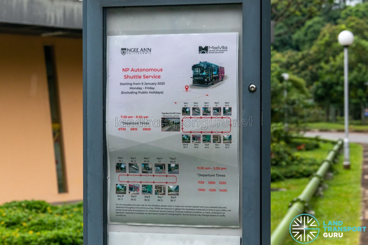 MooVita Autonomous Bus Trial at Ngee Ann Polytechnic | Land Transport Guru