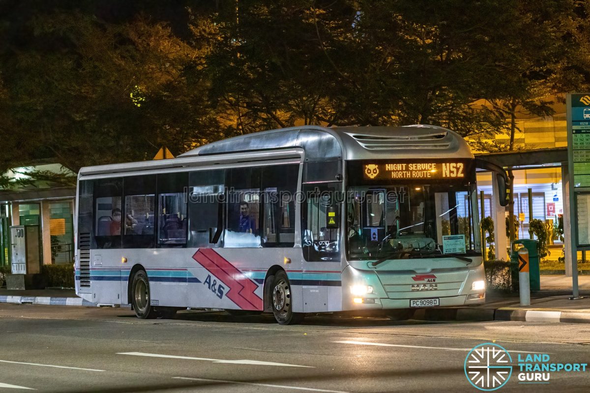 Night Service NS-2: A&S Transit MAN A22 (PC9098D) | Land Transport Guru