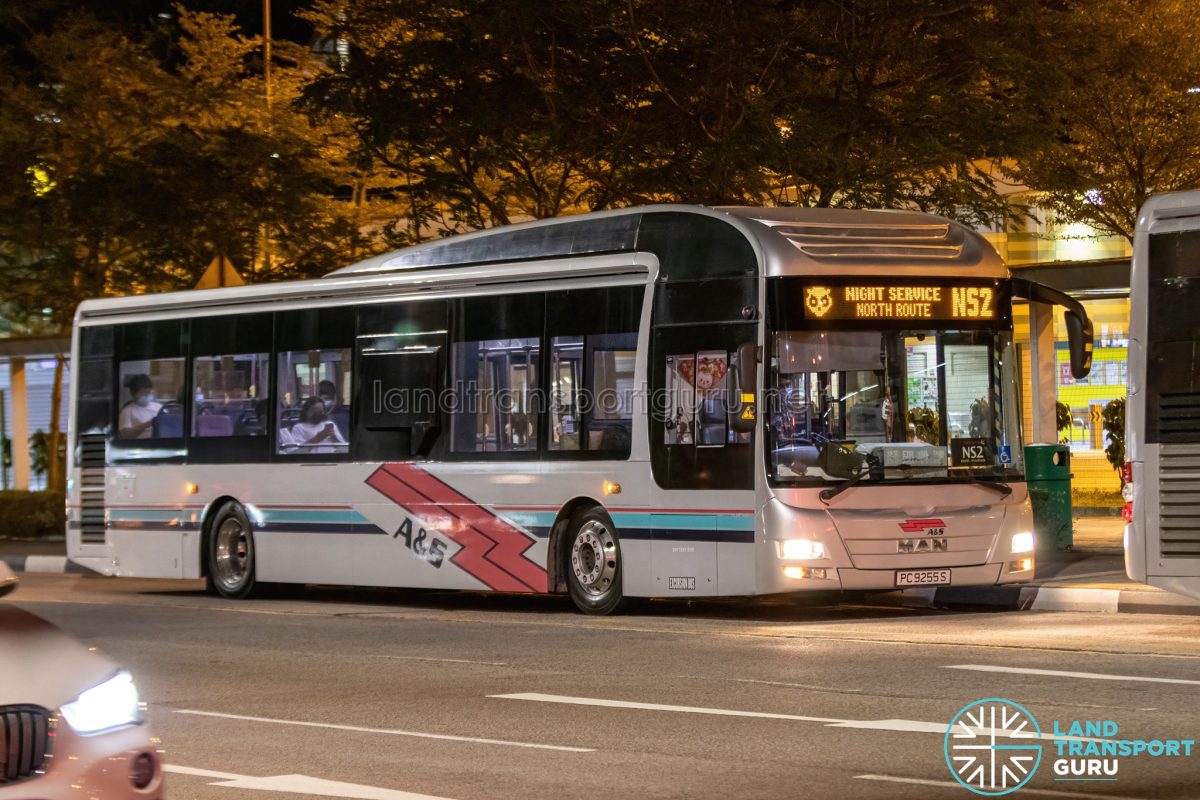 Night Service NS-2: A&S Transit MAN A22 (PC9255S) | Land Transport Guru