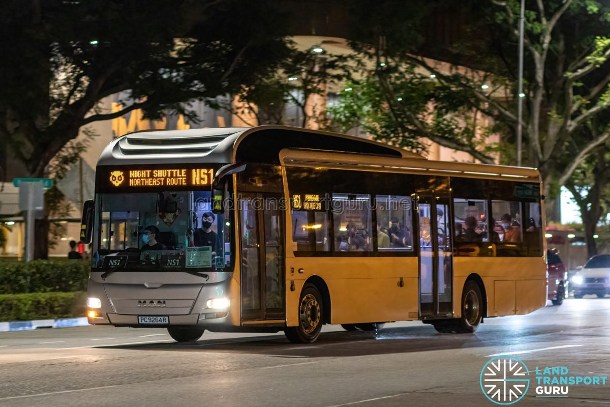 Night Service NS-1: A&S Transit MAN A22 (PC9264R) | Land Transport Guru