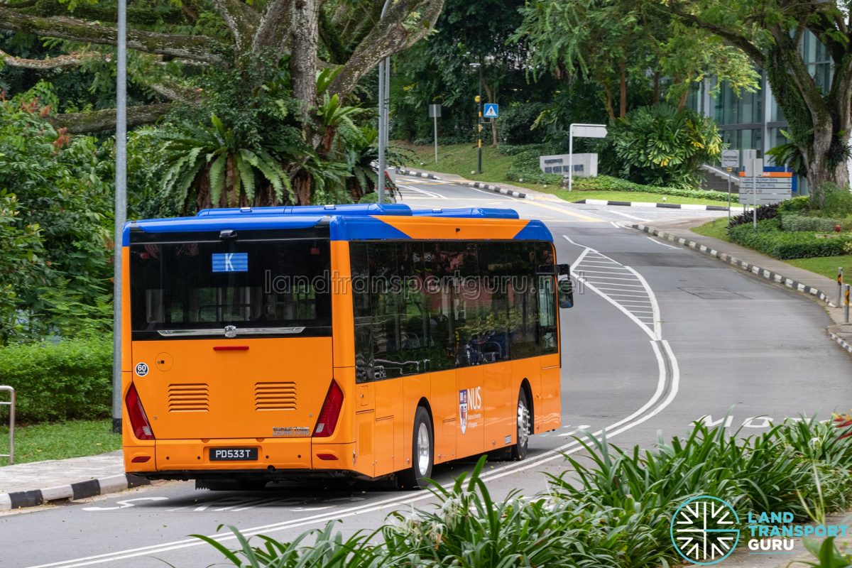 NUS ISB K – ComfortDelGro Bus Zhongtong N12 (PD533T) | Land Transport Guru