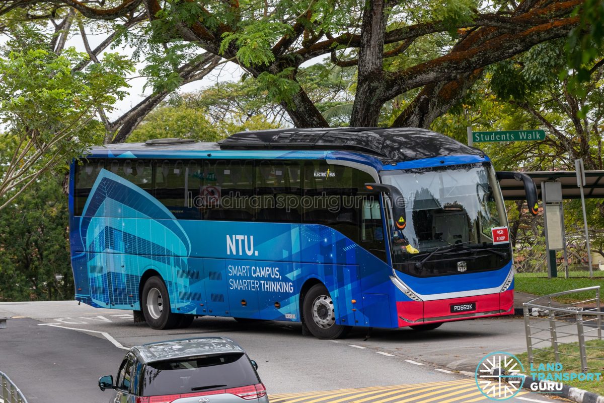 NTU Campus Loop Red – ComfortDelGro Bus Zhongtong LCK6129EV (PD669K ...