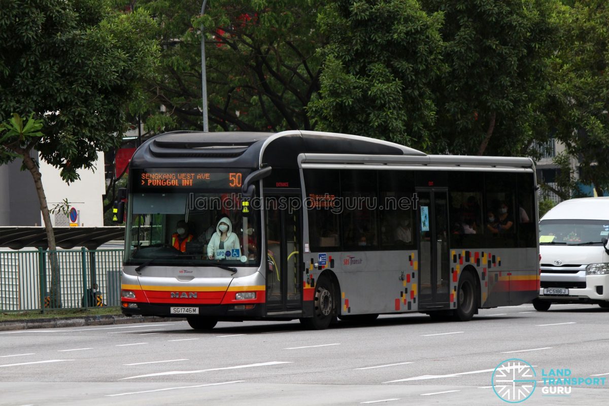 Bus 50 – SBS Transit MAN A22 (SG1746M) | Land Transport Guru