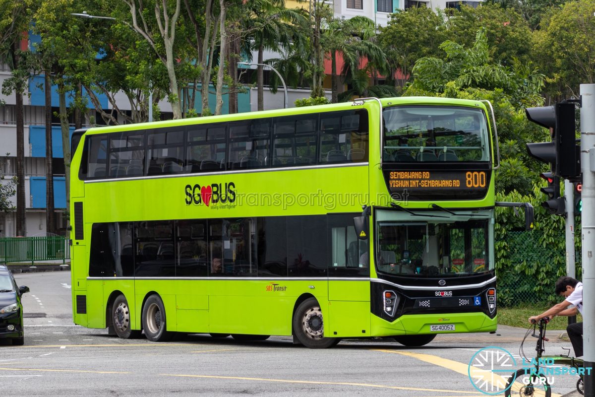 Bus 800 – SBS Transit BYD K9RC (SG4005Z) | Land Transport Guru